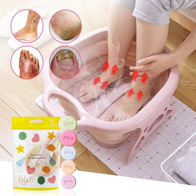 Comprimés effervescents pour bain de pieds aux huiles essentielles – Infiniff