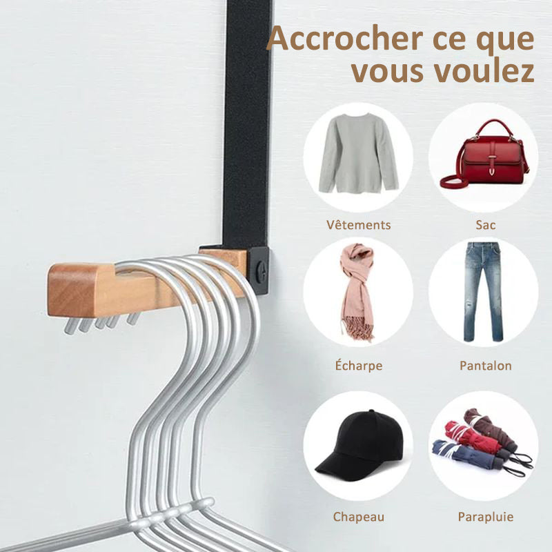 Crochet en bois derrière porte pliable – Infiniff